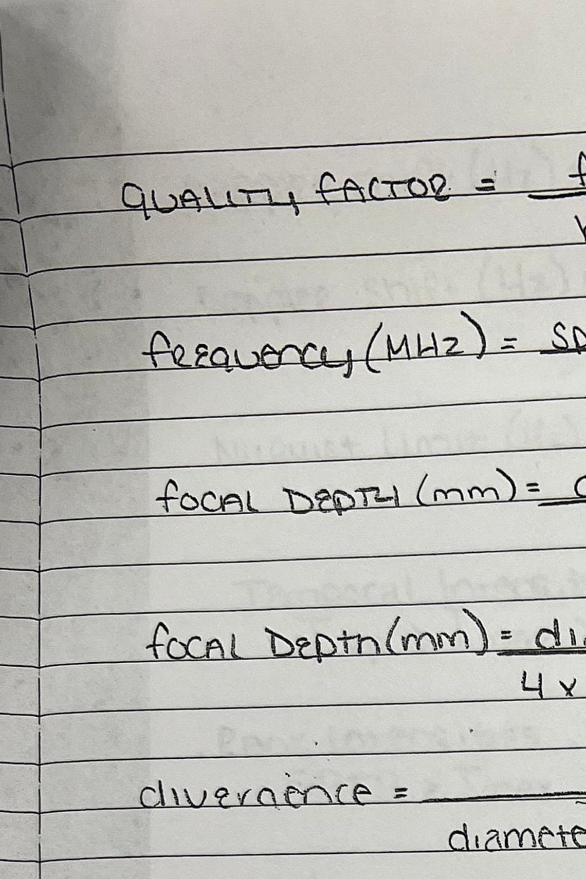 Ultrasound Physics Equations - SPI STUDY GUIDE - Etsy