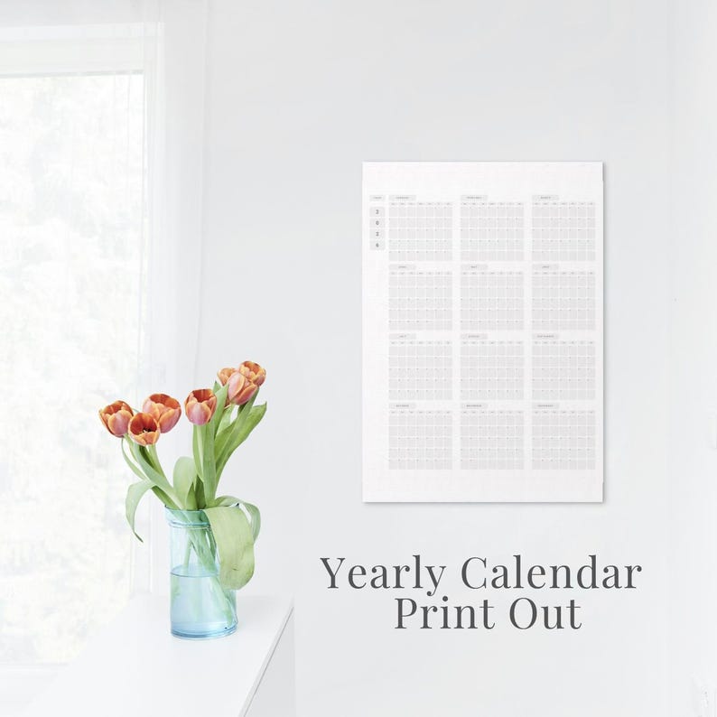 2026 Minimalist Wall Calendar: Large Format Year Planner (digital ...