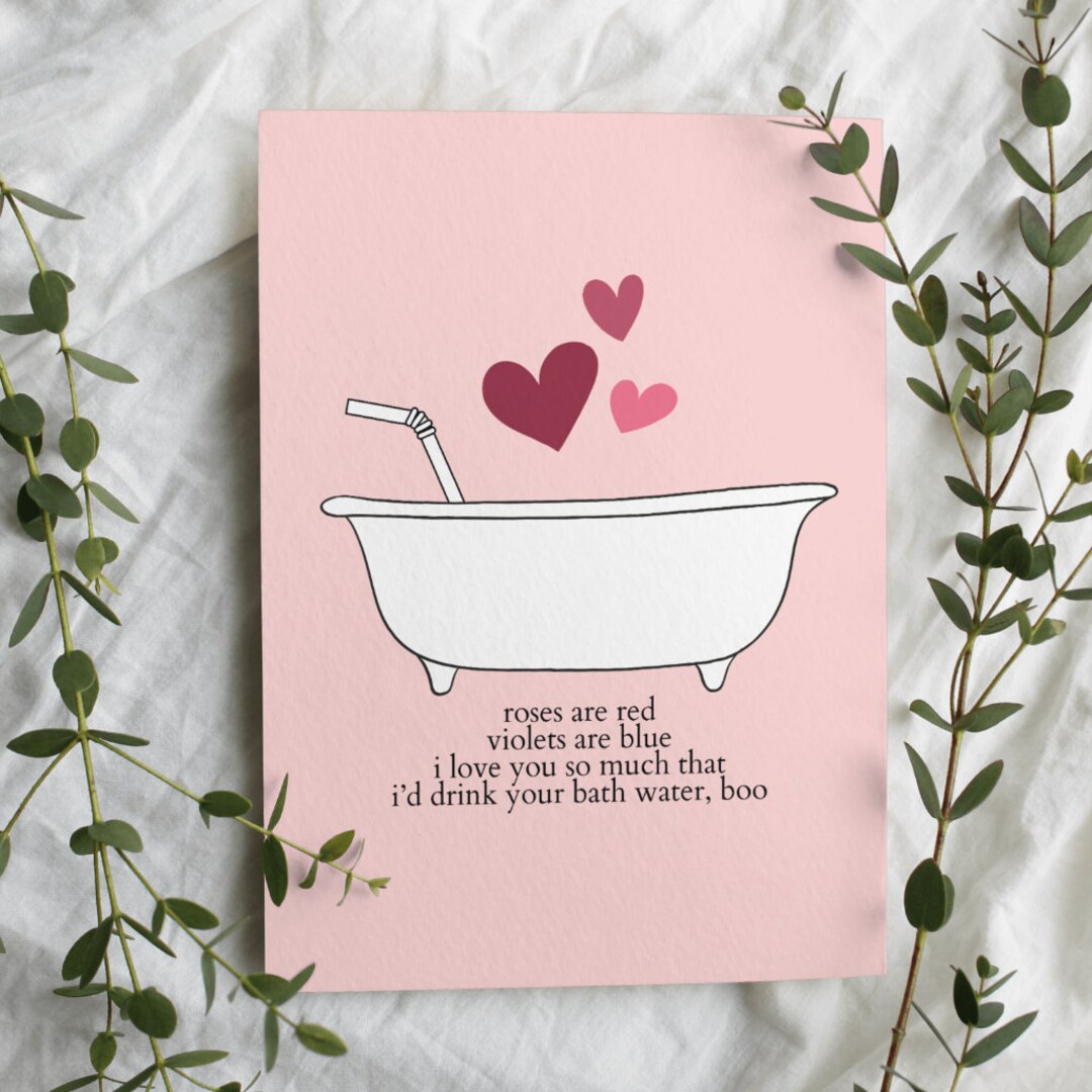 Jacob Elord, Bath Water, Saltburn Valentine Card, Valentine Gift for ...