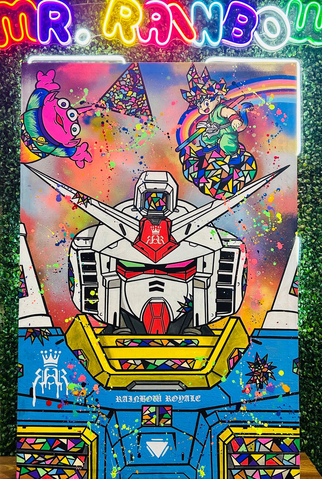 The Rainbow Mecha Painting Art Print - Etsy