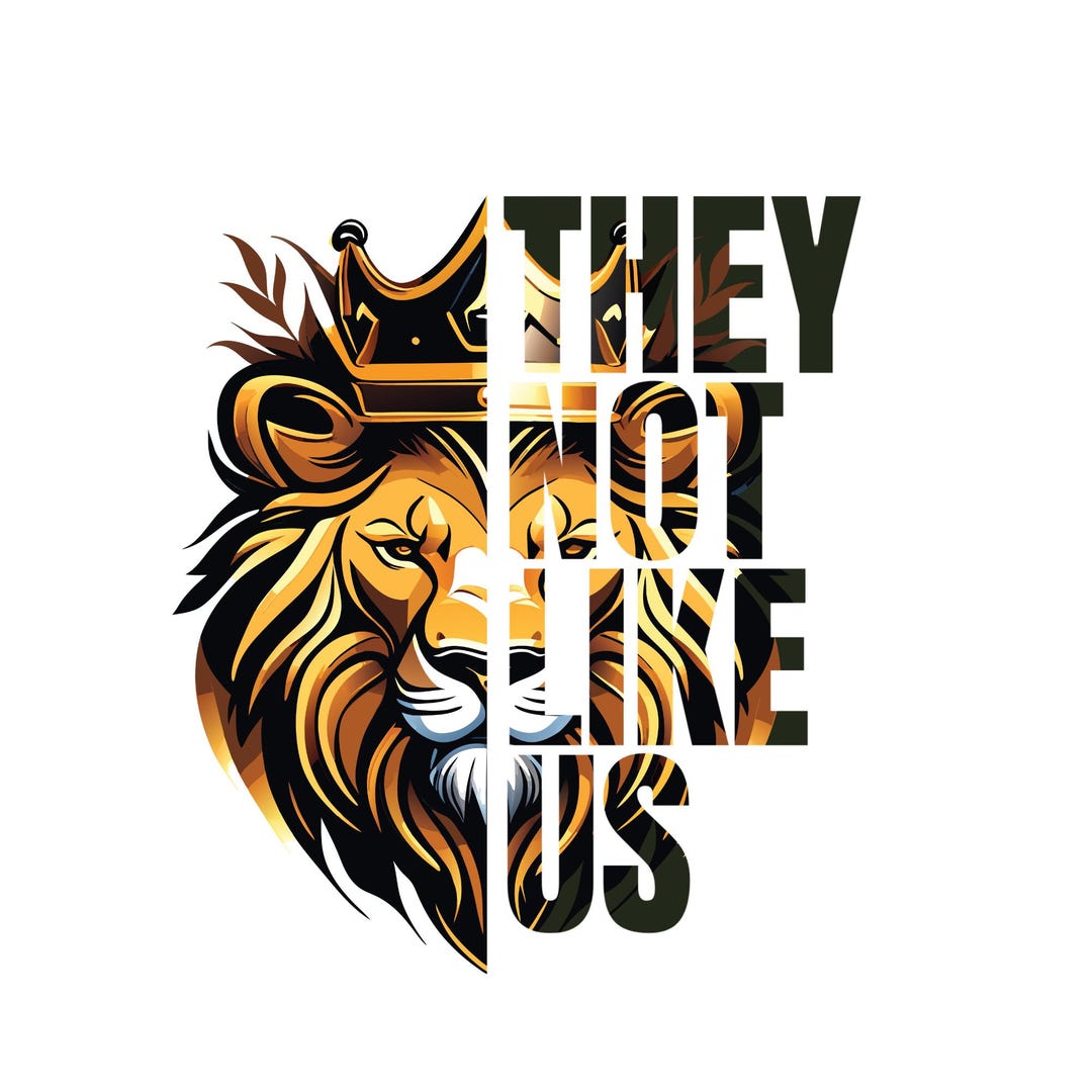 They Not Like Us Kendrick Lamar Song Art Mockup Digital Download Unique ...