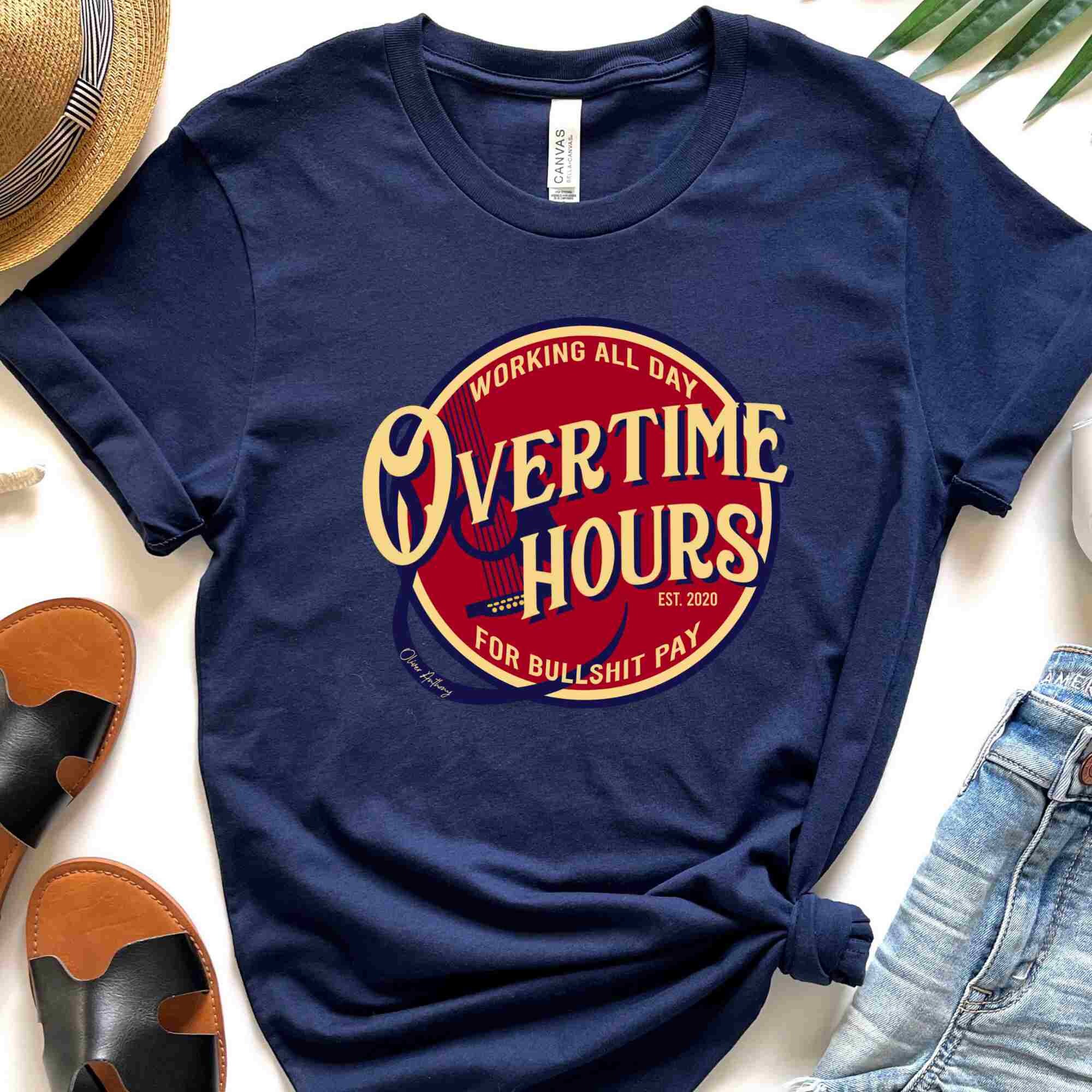 Overtime Hours Shirt, Rich Men North of Richmond Shirt ,oliver Anthony ...