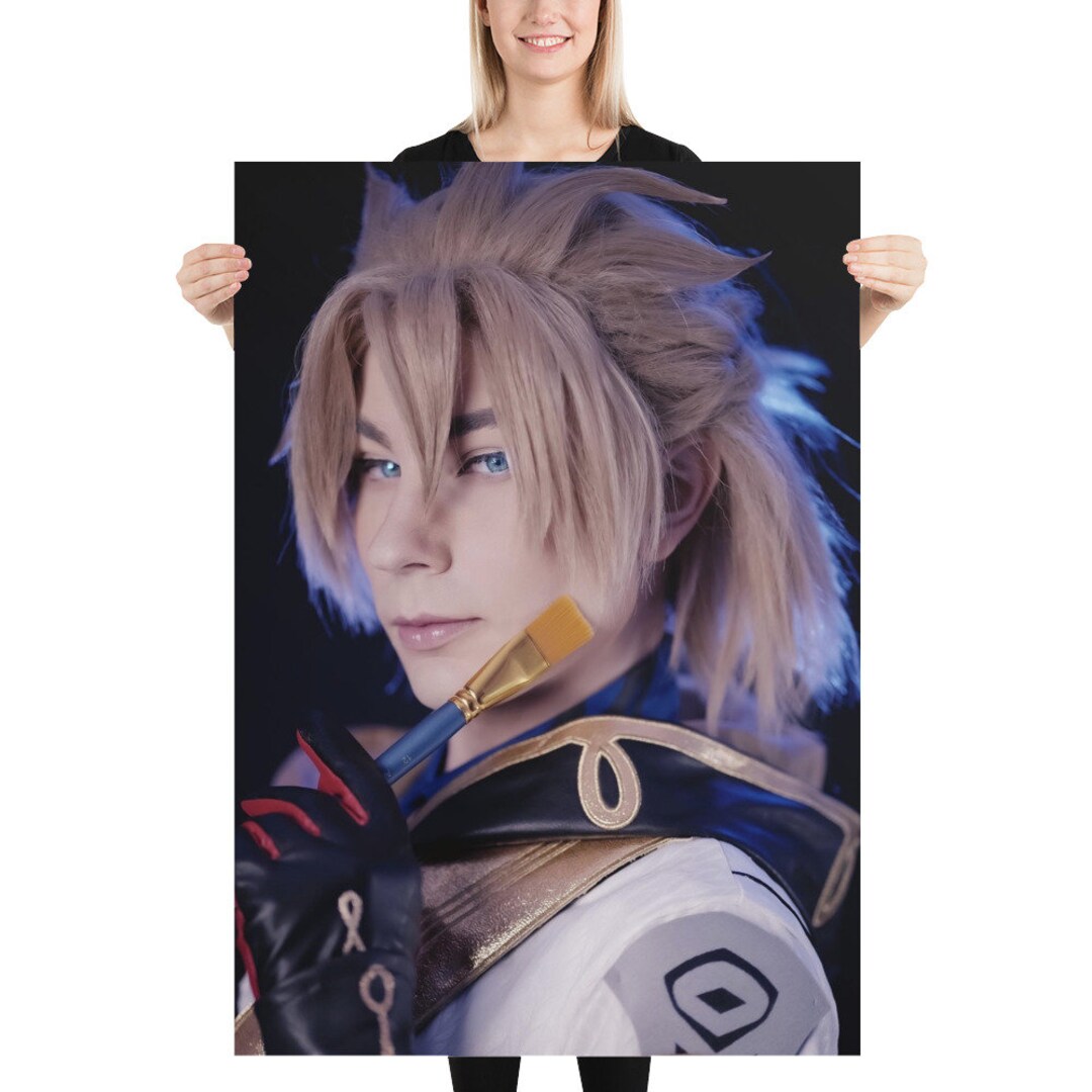 Genshin Impact Albedo Cosplay Poster Snowdragon Cosplay - Etsy Canada