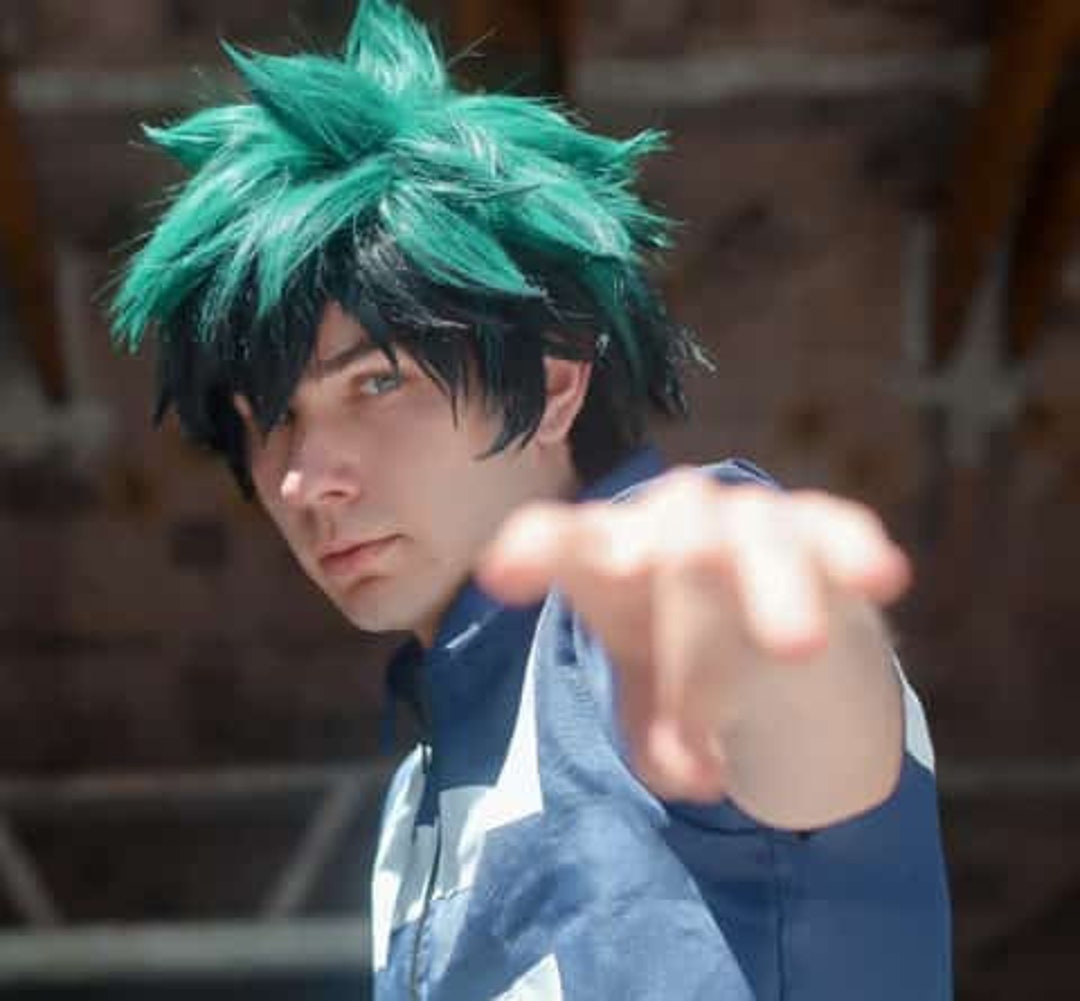 Custom Styled My Hero Academia Izuku Midoriya Cosplay Hair Wig ...