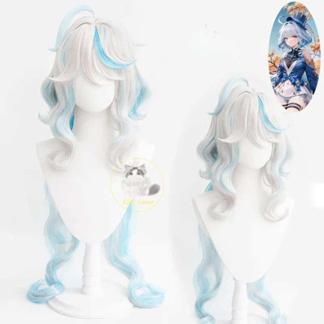 Genshin Impact Focalors Cosplay Wig Furina - Etsy UK