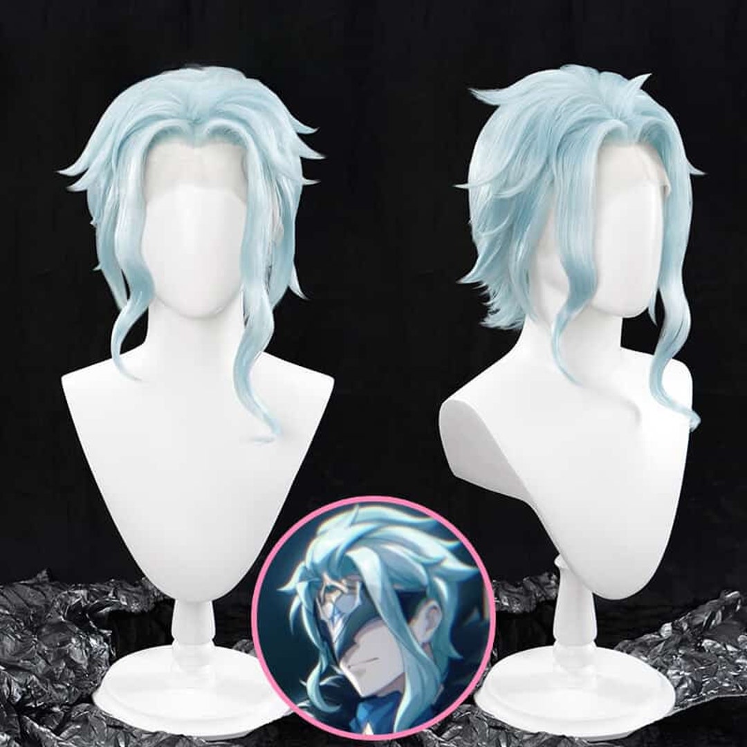 Genshin Impact Fatui Cosplay Wig Il Dottore the Doctor - Etsy