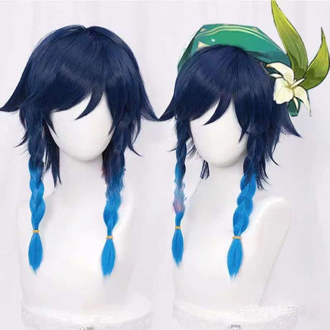 Custom Styled Genshin Impact Venti Cosplay Wig Unisex 50 Cm Commission ...
