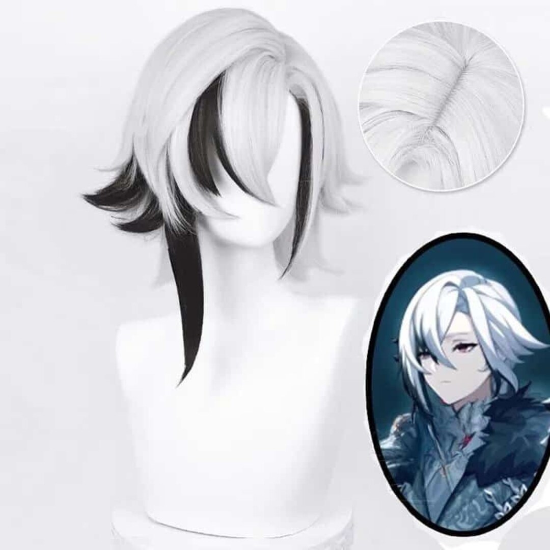 Game Genshin Impact Fatui Cosplay Arlecchino Fatui the Knave Wig - Etsy