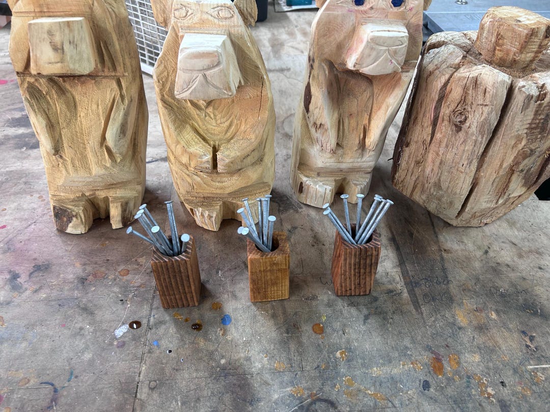 Handmade Wooden Nail Balancing Puzzle | Brain Teaser Game | Family ...