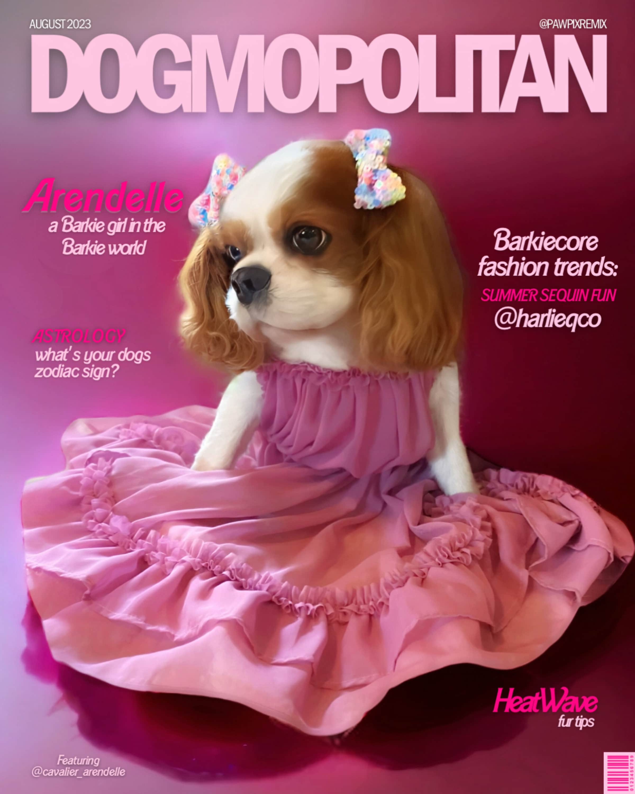 Digital File Personalized Pet Portraits Magazine Covers Custom Pet Art ...