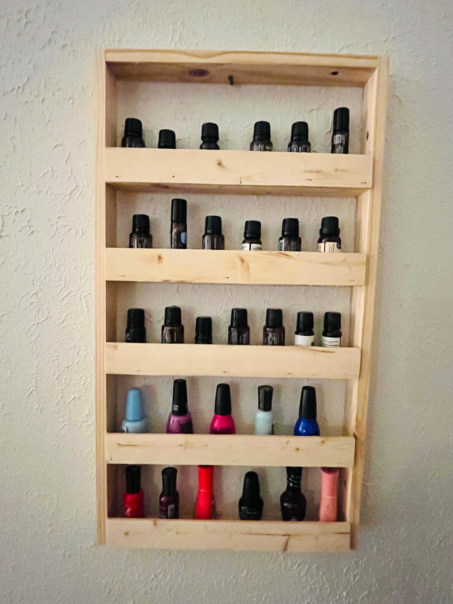 Nail Polish Rack/shelves From Reclaimed Pallet Wood - Etsy