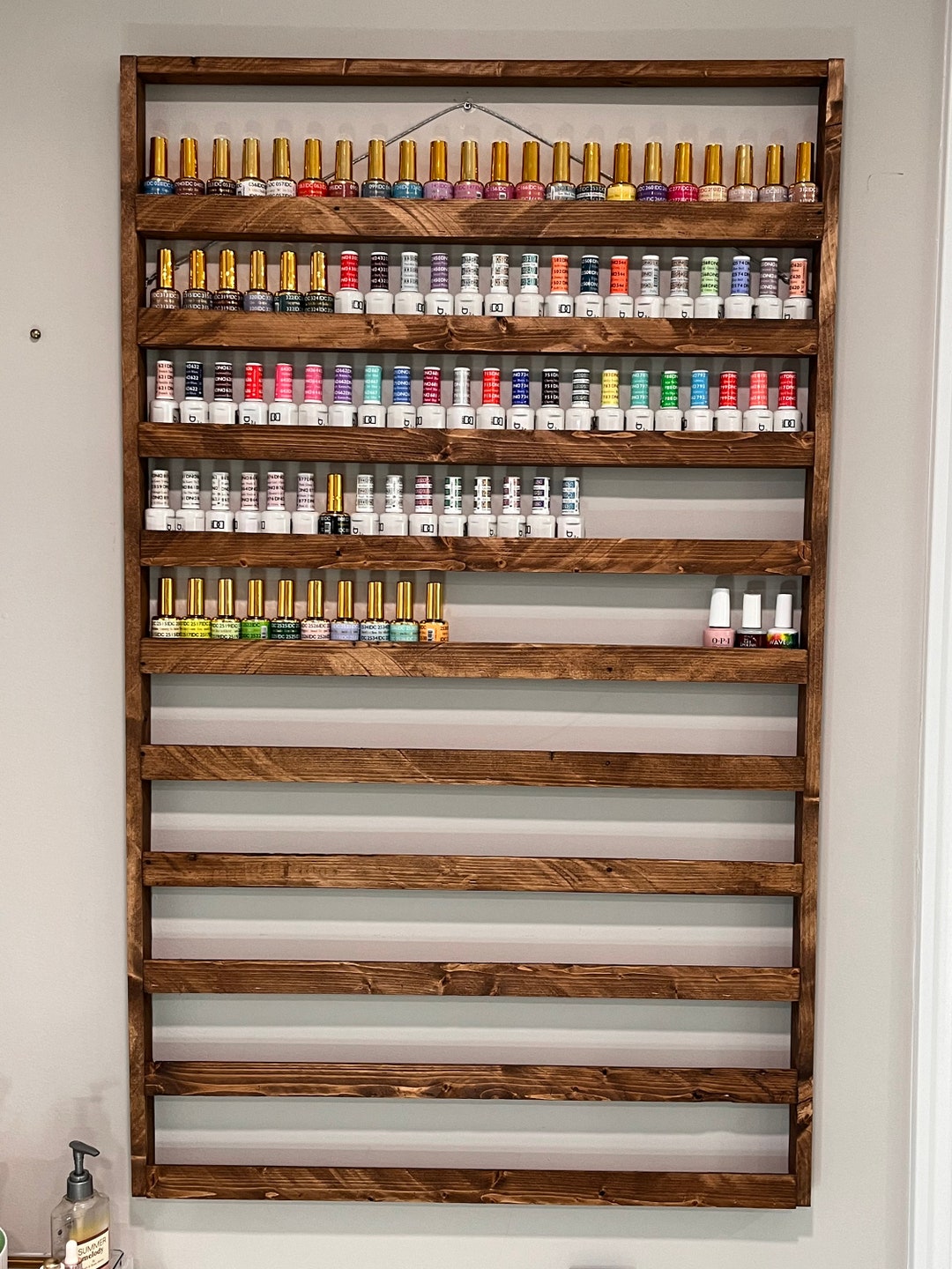 Nail Polish Rack From Reclaimed Pallet Wood - Etsy
