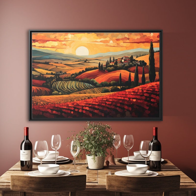 Tuscany Painting - Etsy