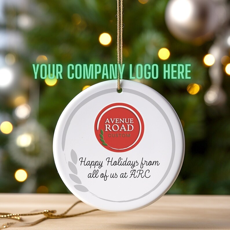 Custom Company Christmas Ornaments, Corporate Logo Ornament, Christmas ...