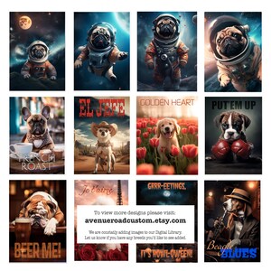Pug Astronaut Art Print: Whimsical Space Dog Poster (digital Download ...