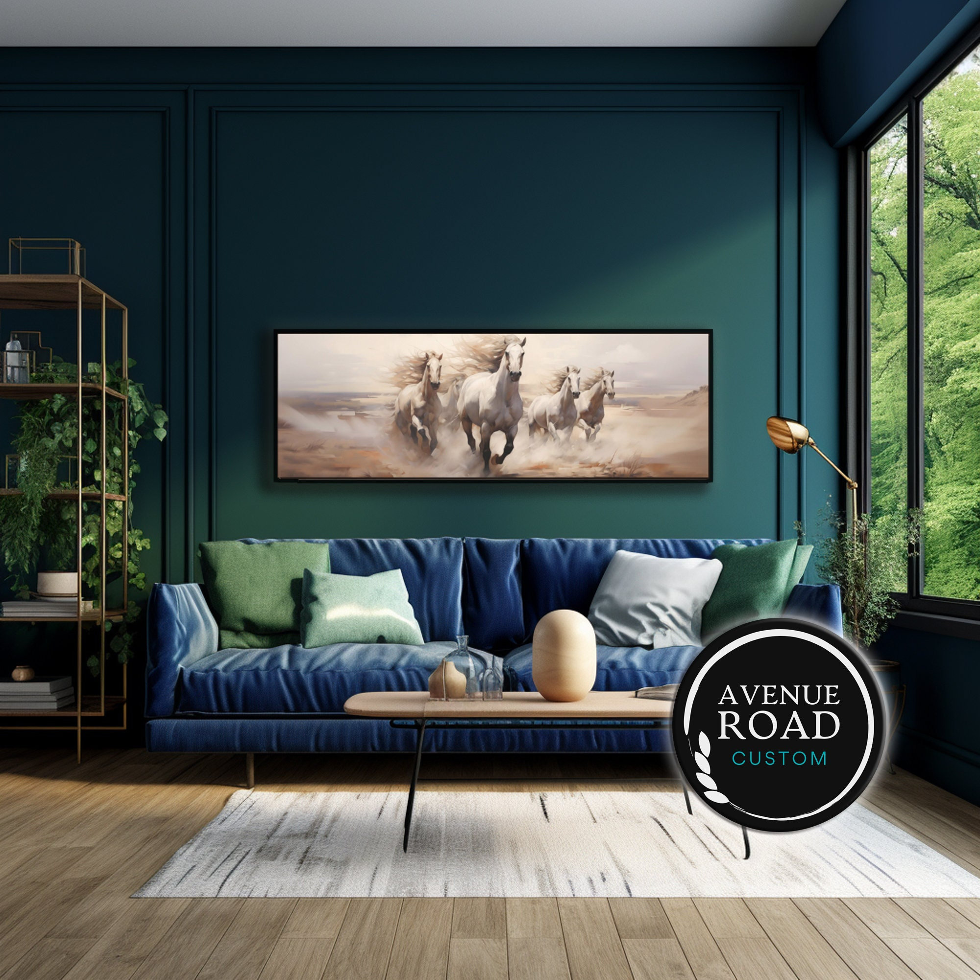 Horses on the Beach, Gallery Canvas Wraps. Wild Horses Wall Art, Hurd ...