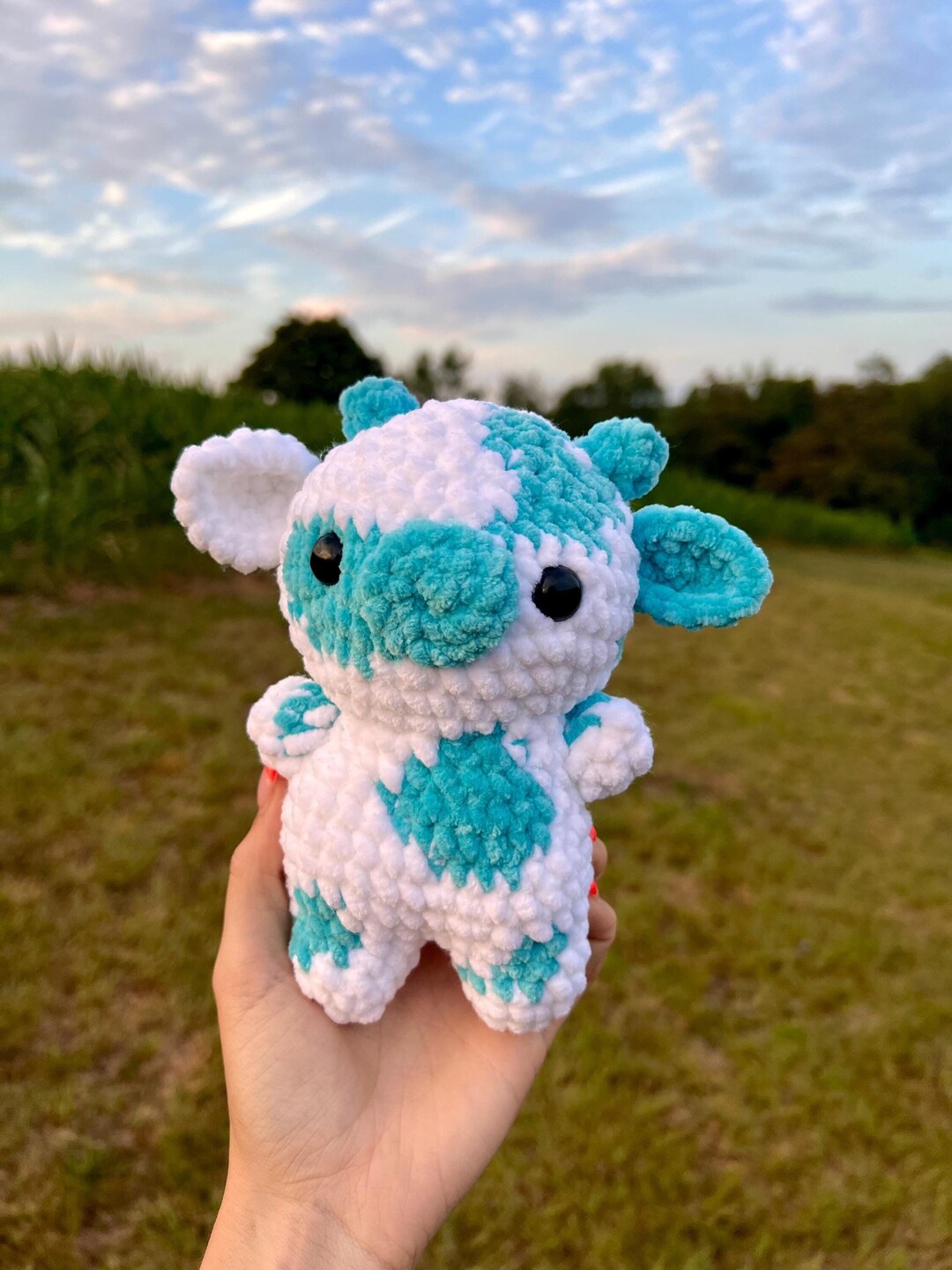Blueberry Cow, Blue Cow - Etsy