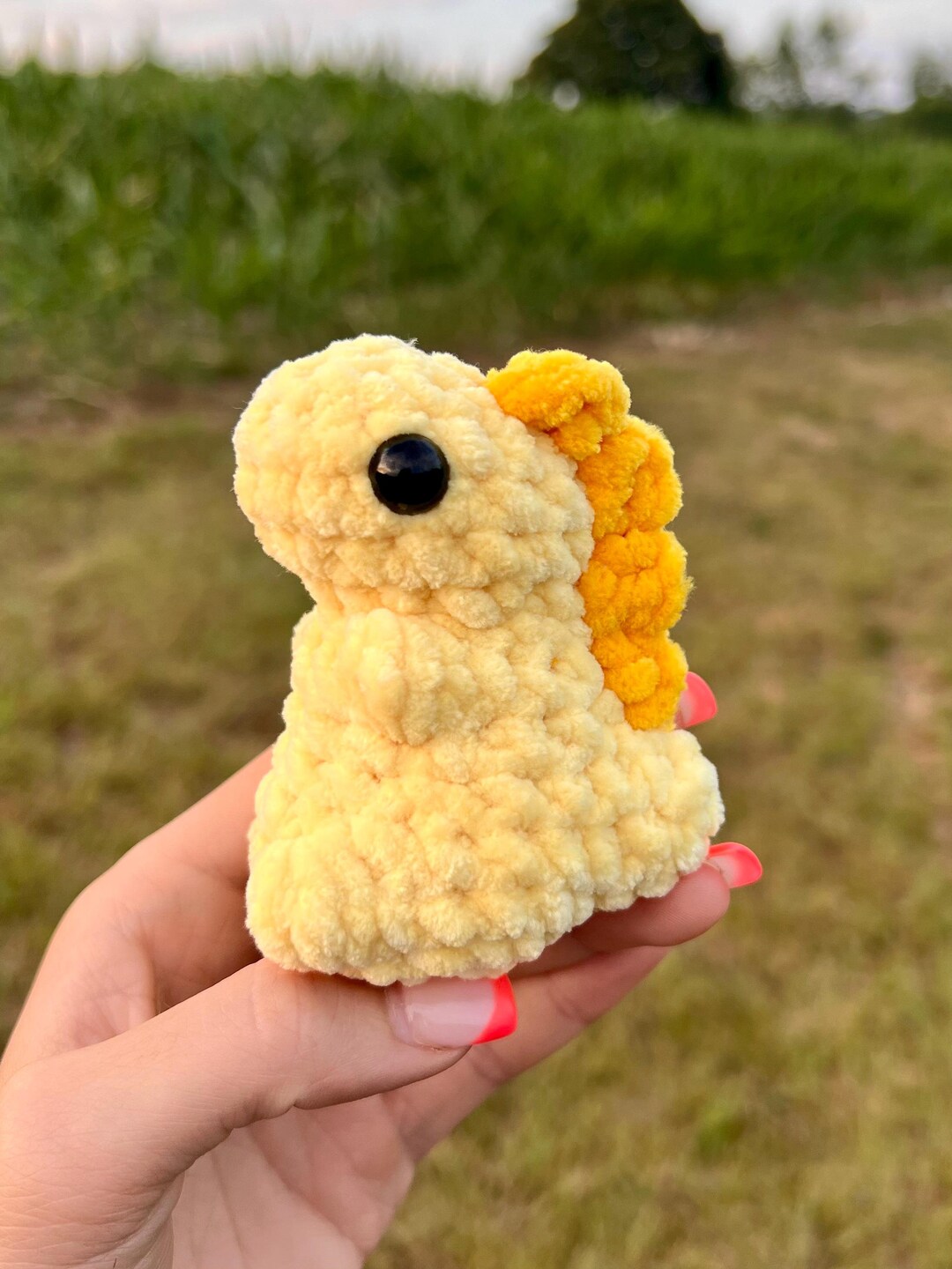 Pocket Dinosaur Crochet Plush, Desk Dinosaur Plush, Mini Dinosaur Plush ...