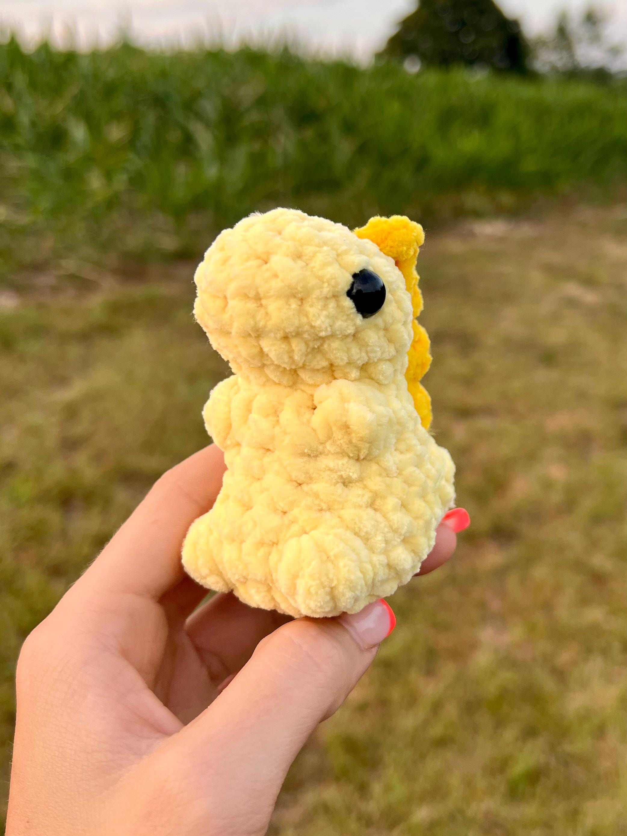 Pocket Dinosaur Crochet Plush, Desk Dinosaur Plush, Mini Dinosaur Plush ...