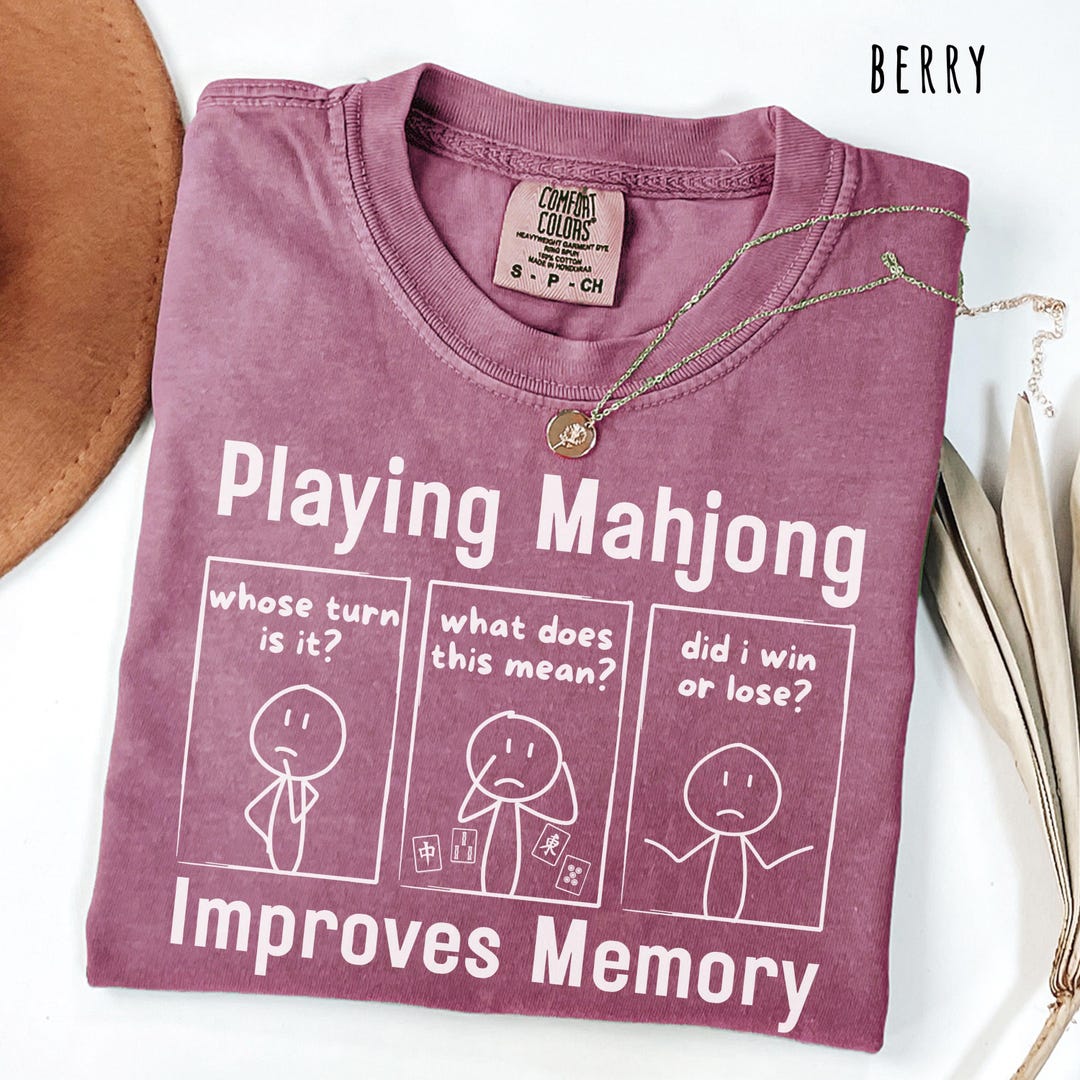 Mahjong Shirt Funny Mahjong Tshirt Mahjong Lover Tee Cute Mahjong Top ...