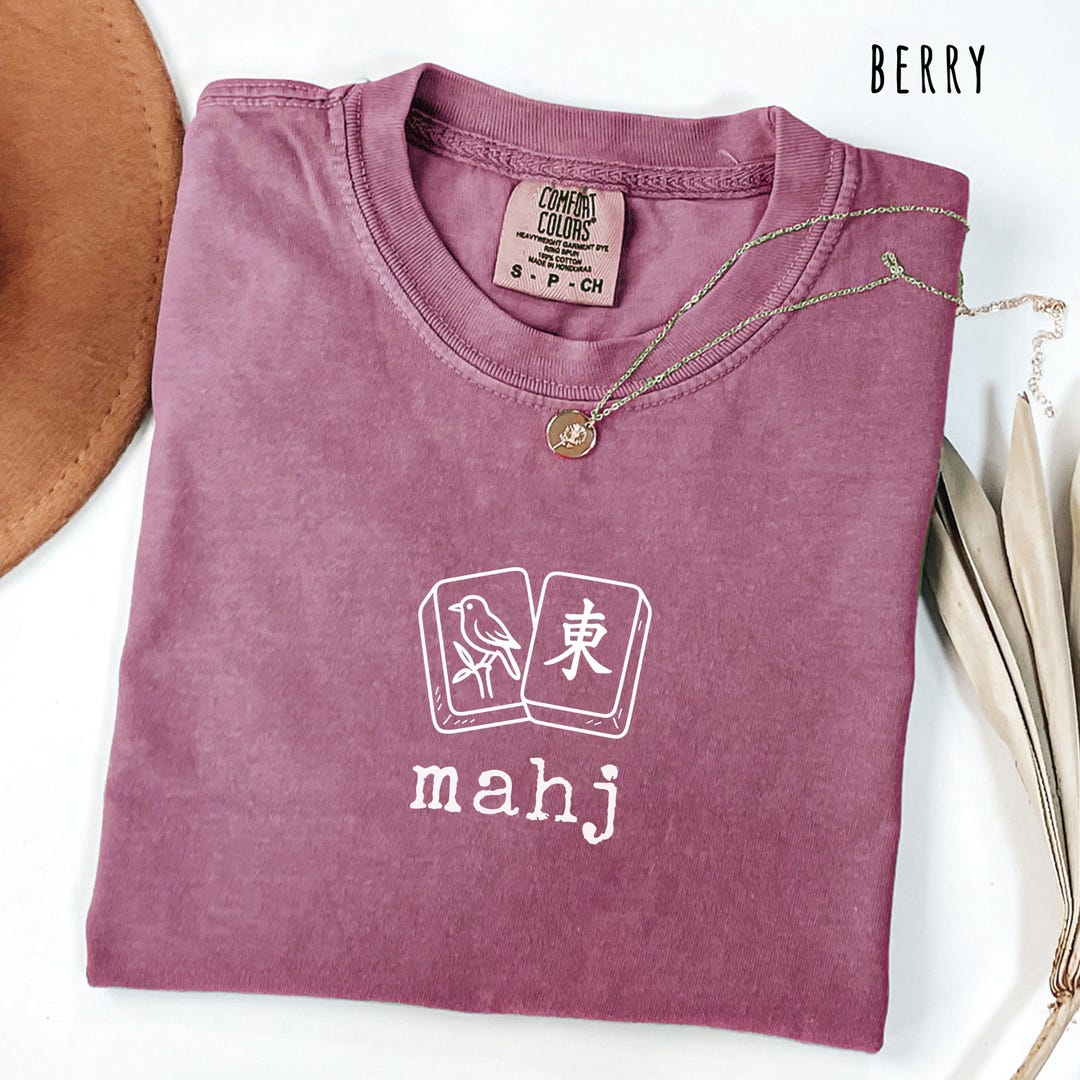 Mahjong Shirt Minimalist Mahjong Shirt, Comfort Colors® Tee, Funny ...