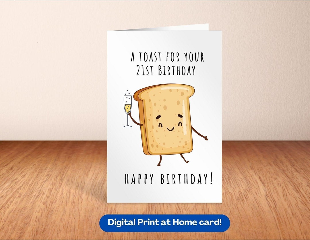Funny 21st Birthday Card Twenty First Gift for 21st Twenty One Card ...