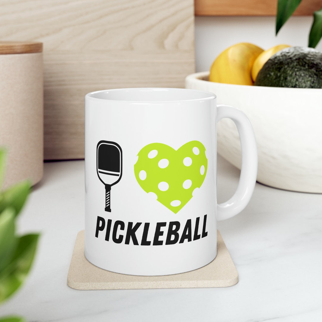 I Love Pickleball, Pickleball Mug, Ceramic Mug, 11oz, Pickle Ball Mug ...