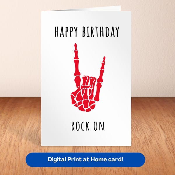 Funny Skeleton Card - Etsy