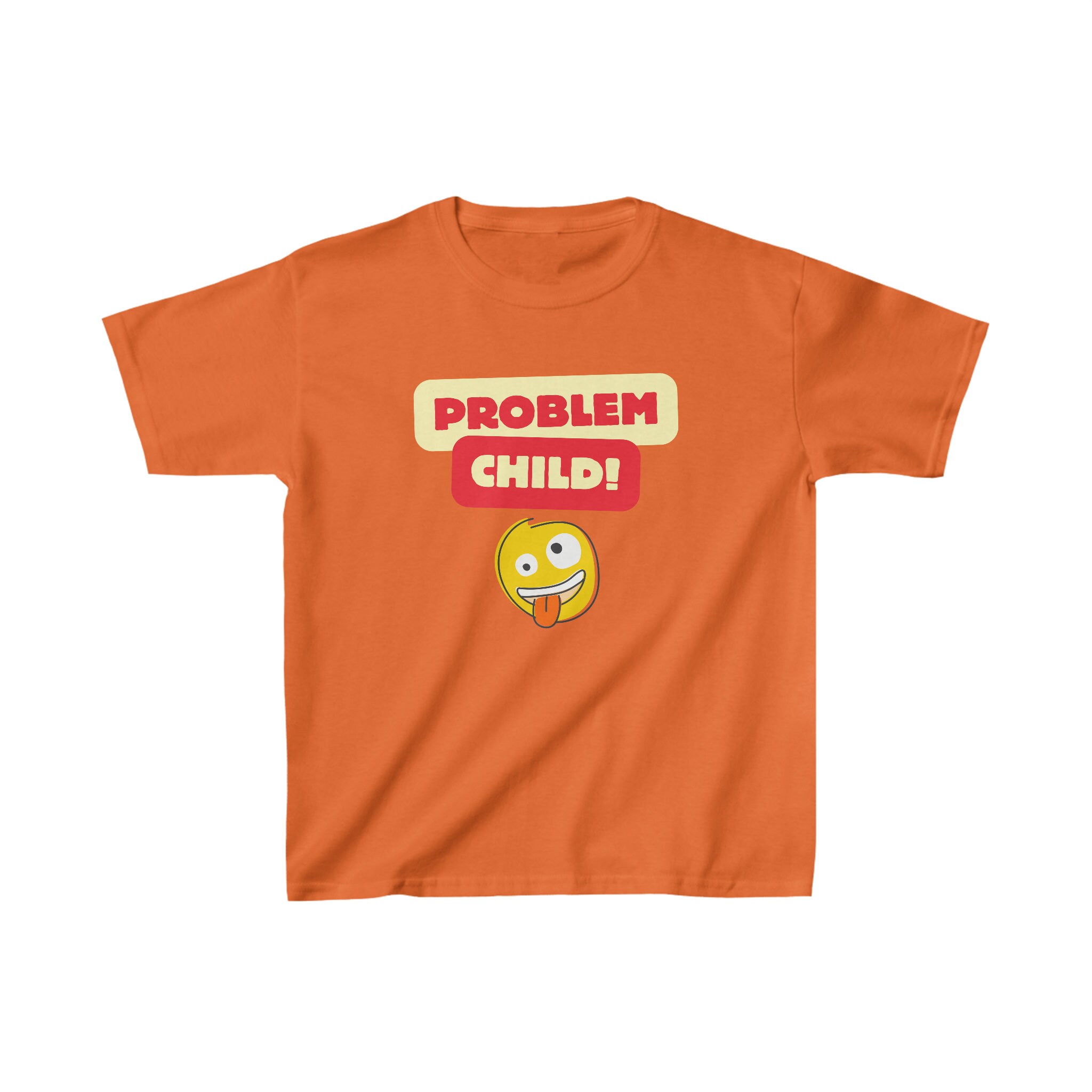 Problem Child Tee With Crazy Emoji Graphic Cheeky & Bold T-shirt Kids ...
