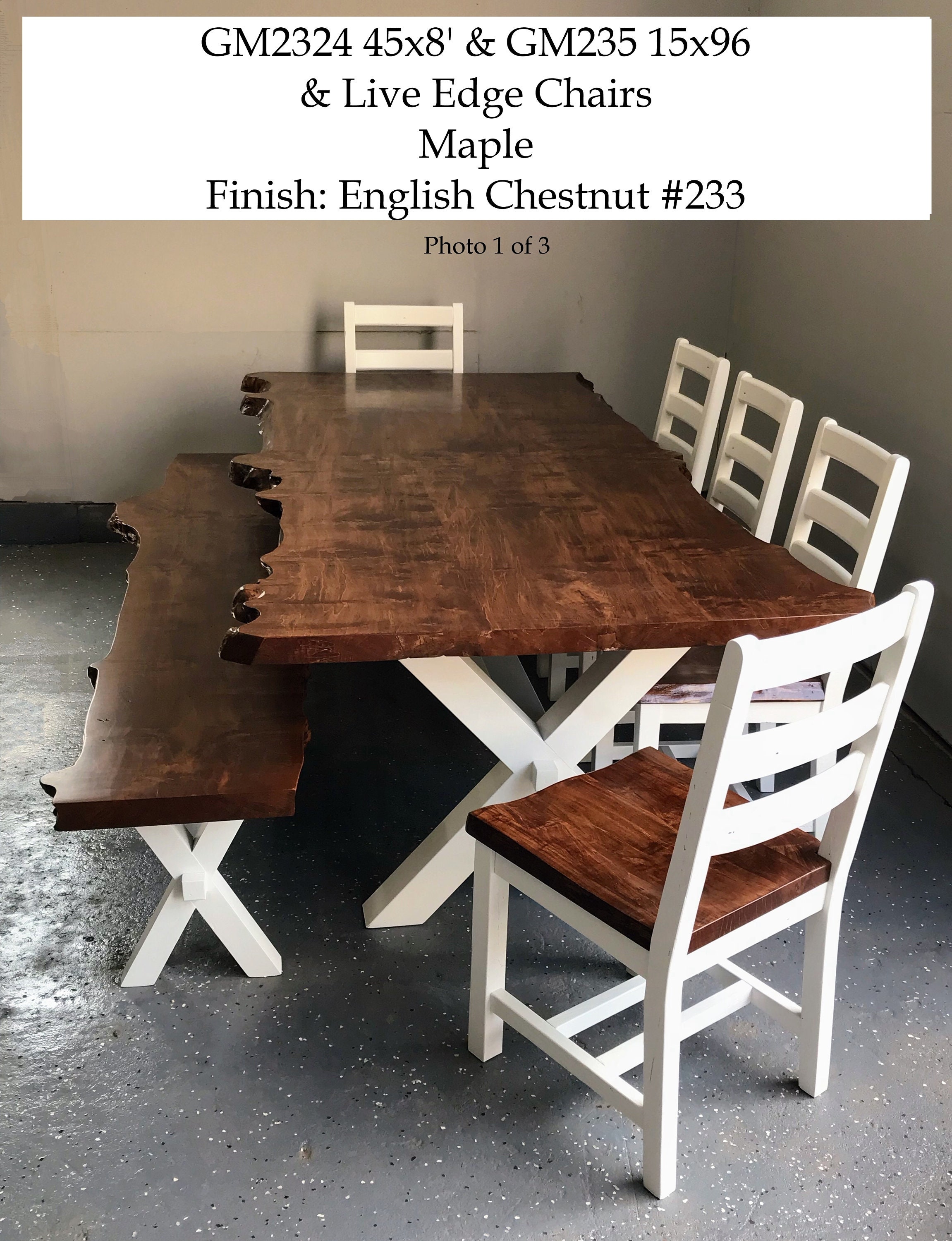 Live Edge Dining Table - Etsy