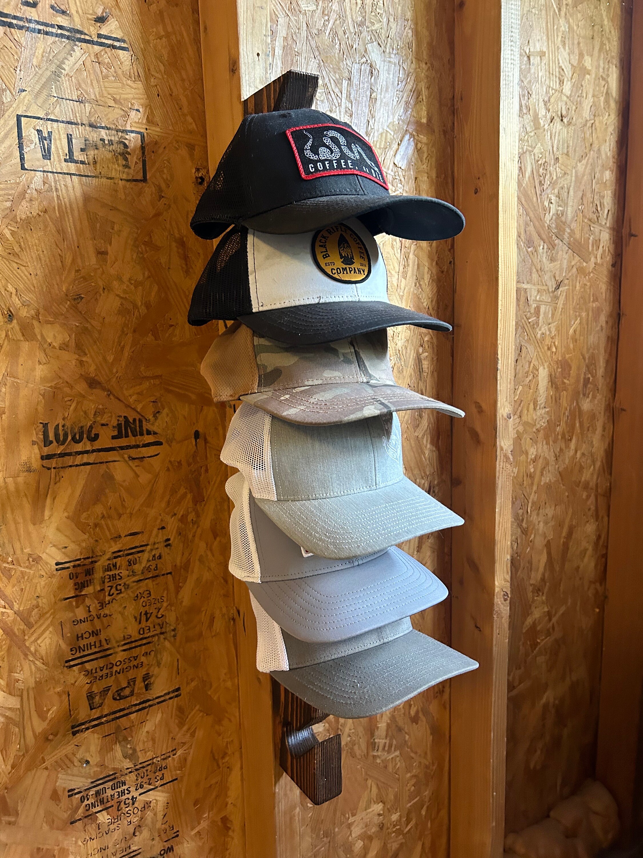 Hat Rack, Hat Shelf, Vertical Hat Storage, Rustic Hat Storage, Wooden ...
