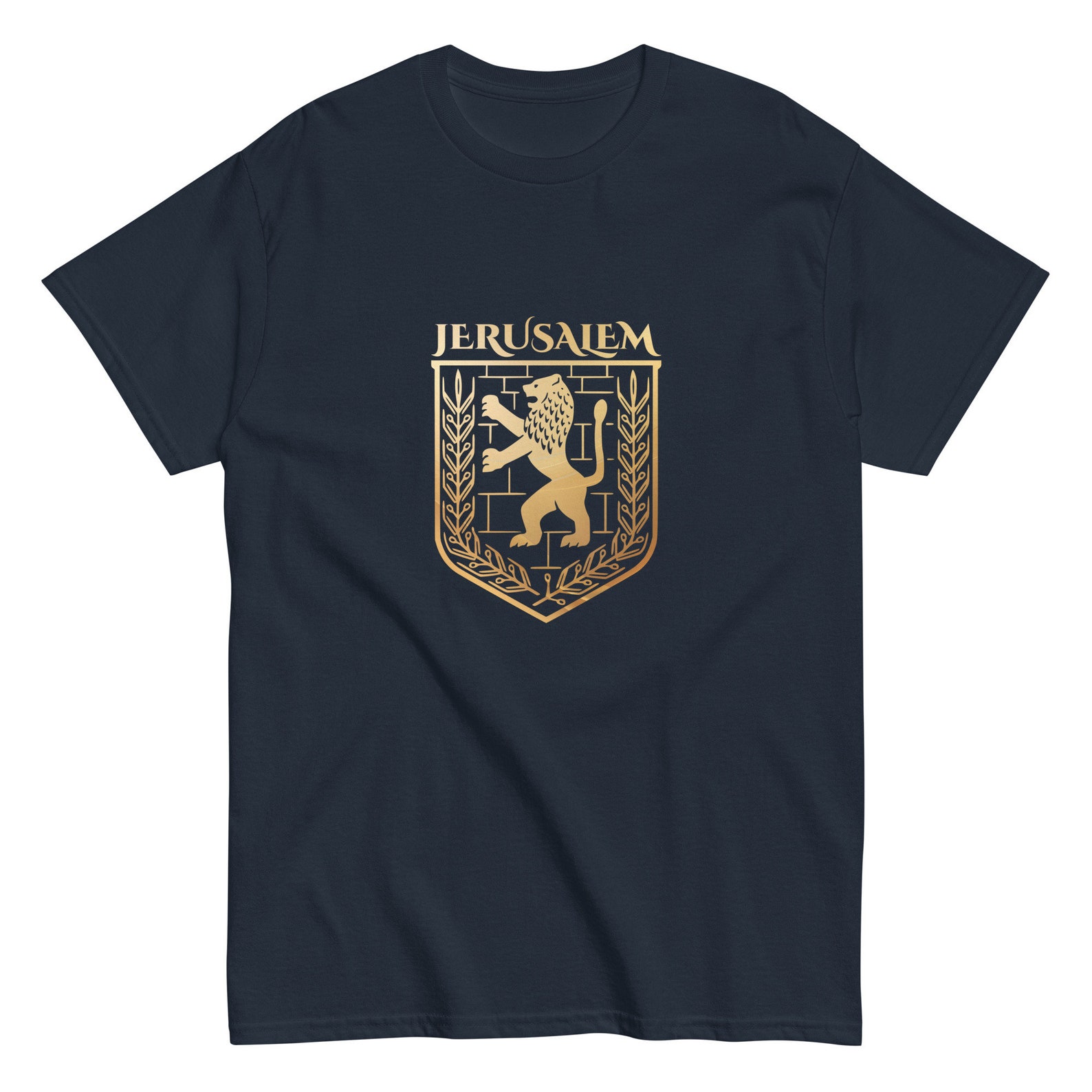 Jerusalem Golden Emblem T-shirt - Etsy