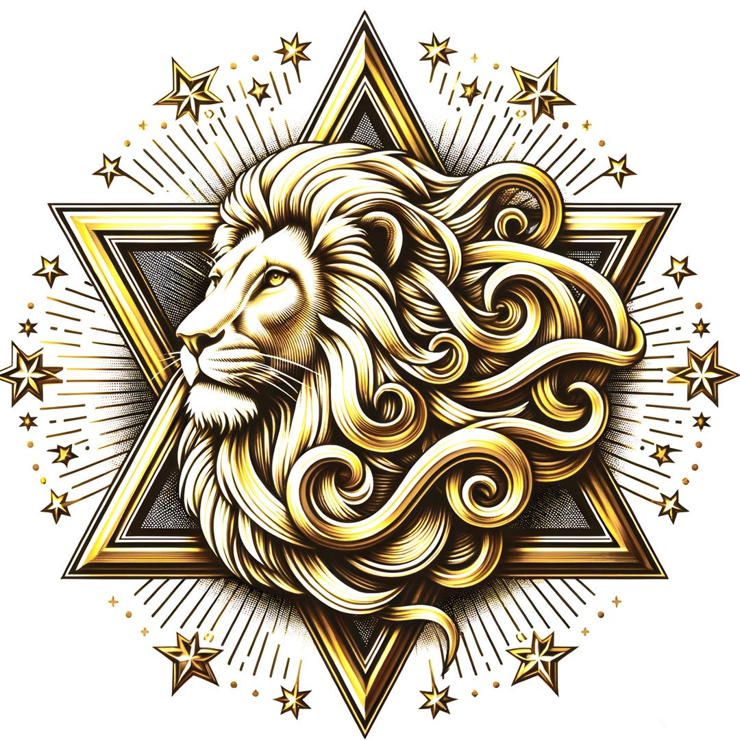 Star of David Lion of Judah T-shirt: Jewish Pride Tee (unisex) - Etsy