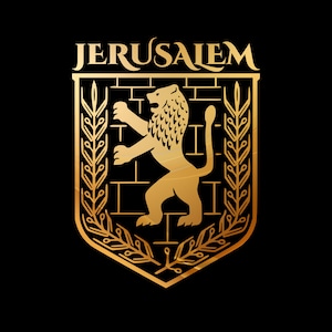 Jerusalem Golden Emblem Unisex Sweatshirt - Etsy