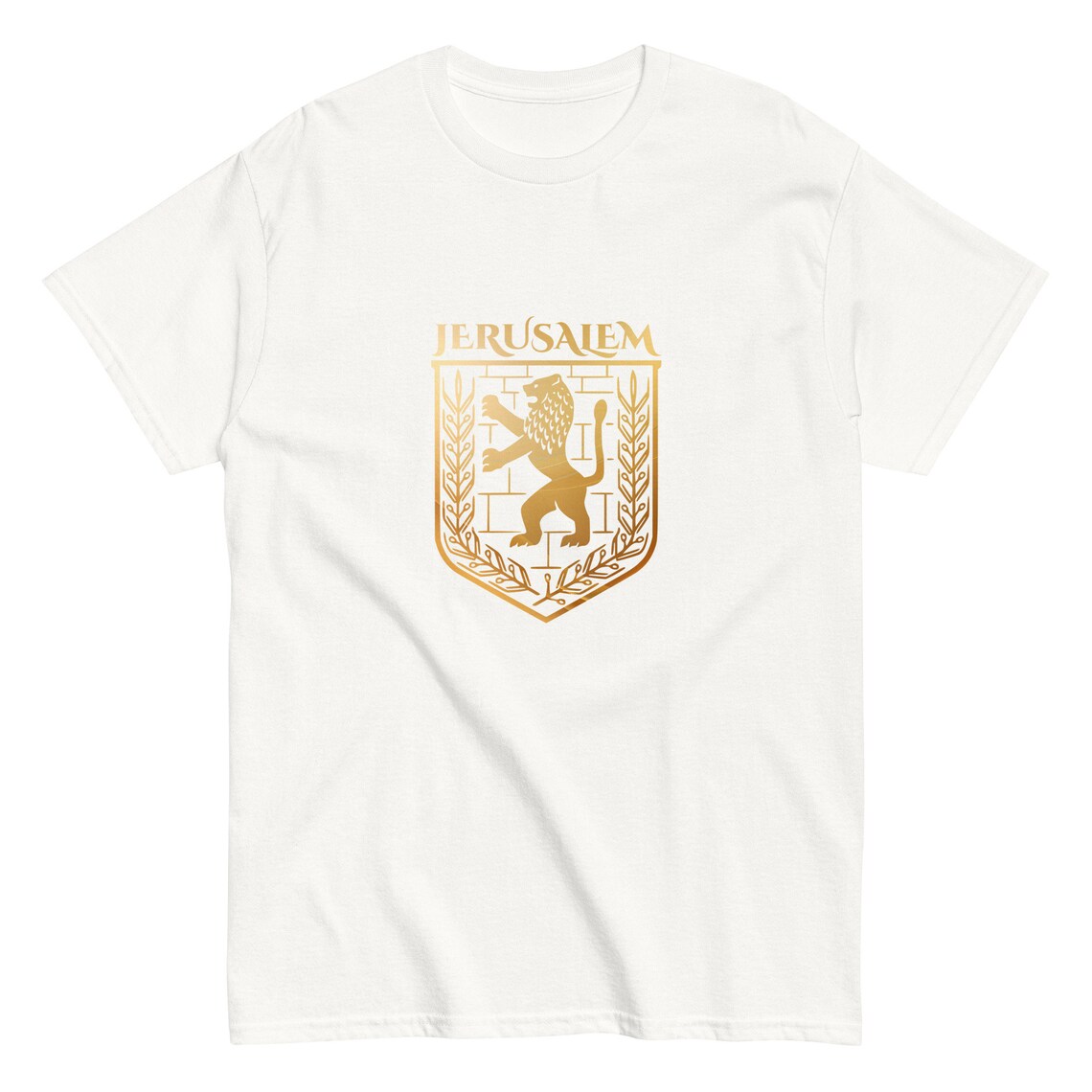 Jerusalem Golden Emblem T-shirt - Etsy