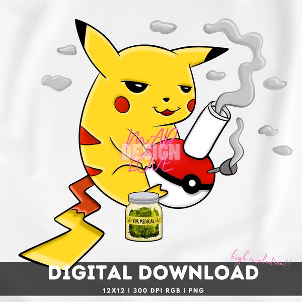 Hand Drawn Pikachu - Etsy