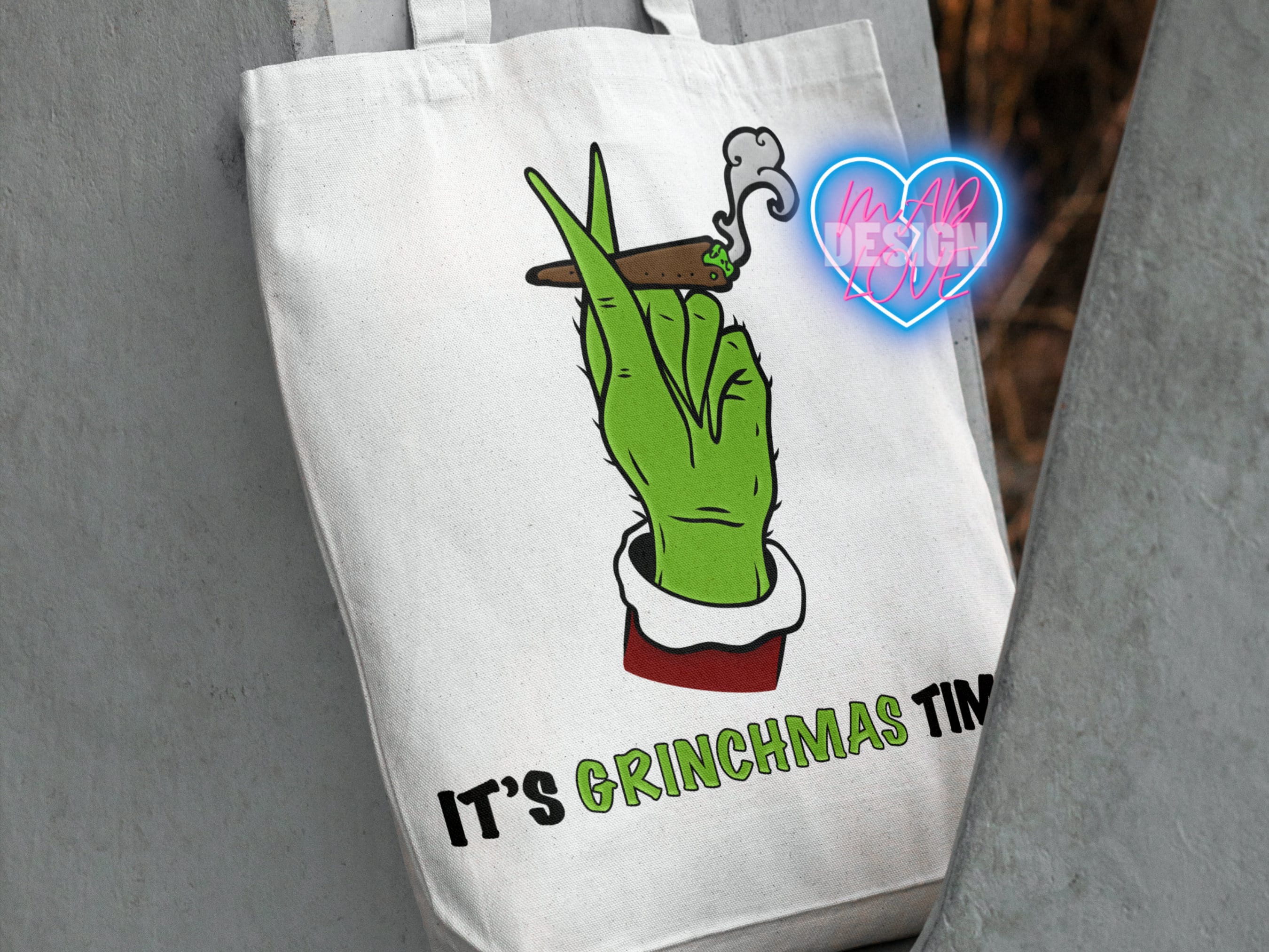 Hand Drawn Its Grinchmas Time PNG Grinch Joint Weed Stoner Cannabis ...