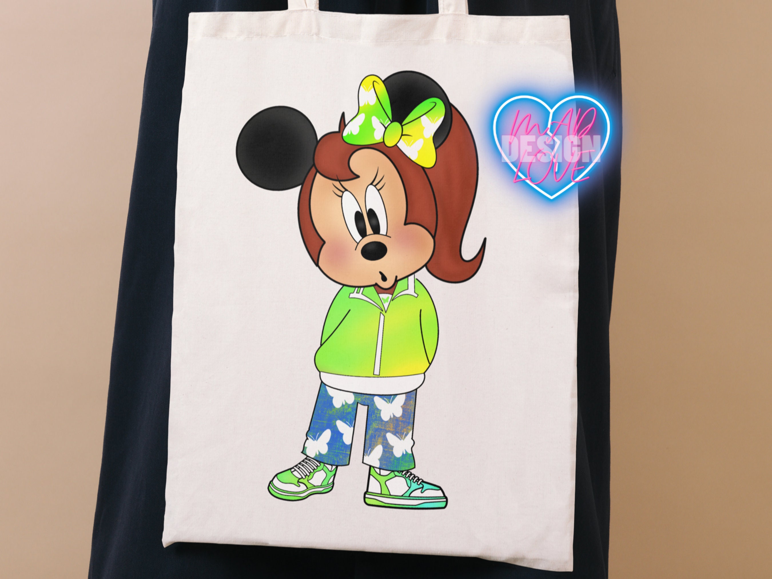 Minnie Mouse Tracksuit PNG Butterfly Sublimation Design - Etsy