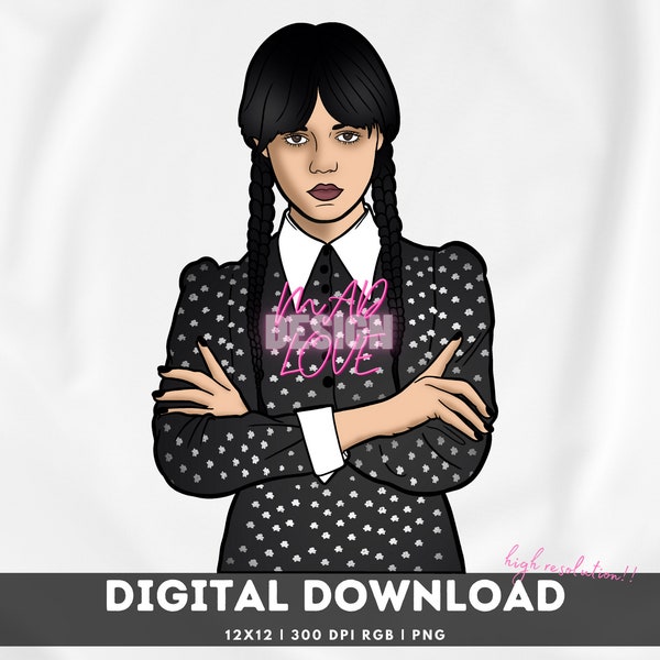 Wednesday Addams Png Dancing Queen - Etsy