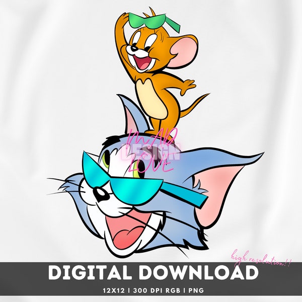 Tom Jerry Cartoon Transfers - Etsy