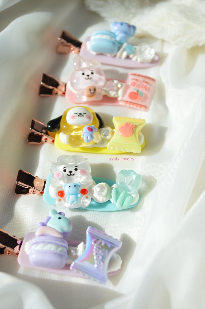 BT21 Clips Hair Clips, Bag Clips, BTS - Etsy