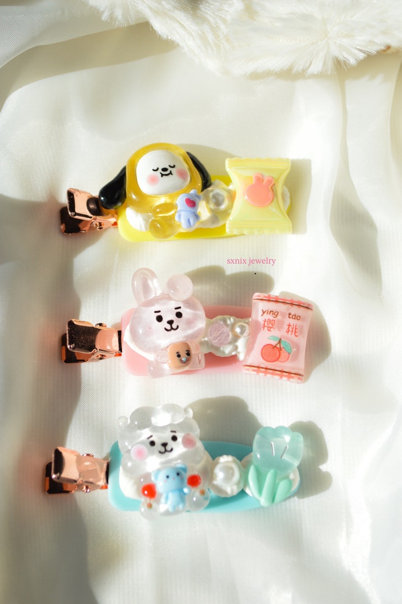BT21 Clips Hair Clips, Bag Clips, BTS - Etsy