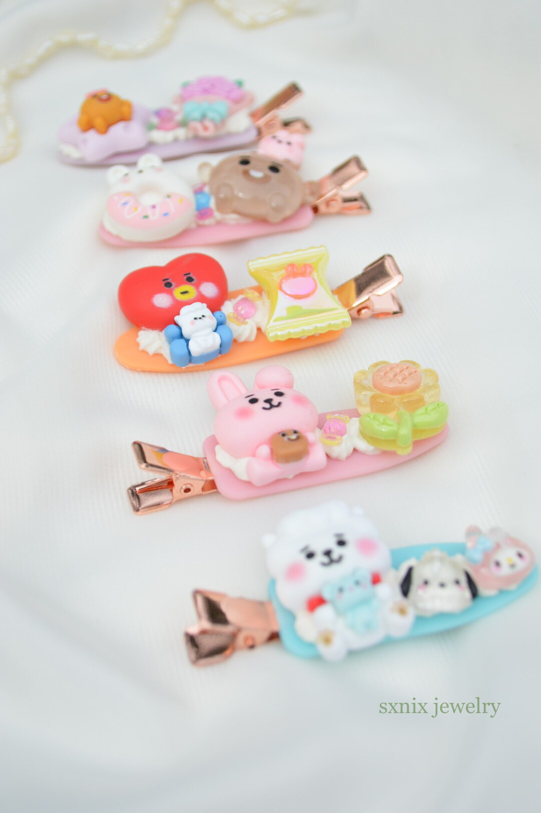 BT21 Clips Hair Clips Bag Clips BTS - Etsy
