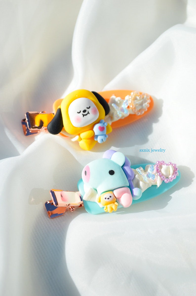 BT21 Clips Hair Clips, Bag Clips, BTS - Etsy