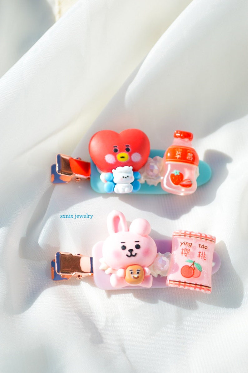 BT21 Clips Hair Clips, Bag Clips, BTS - Etsy