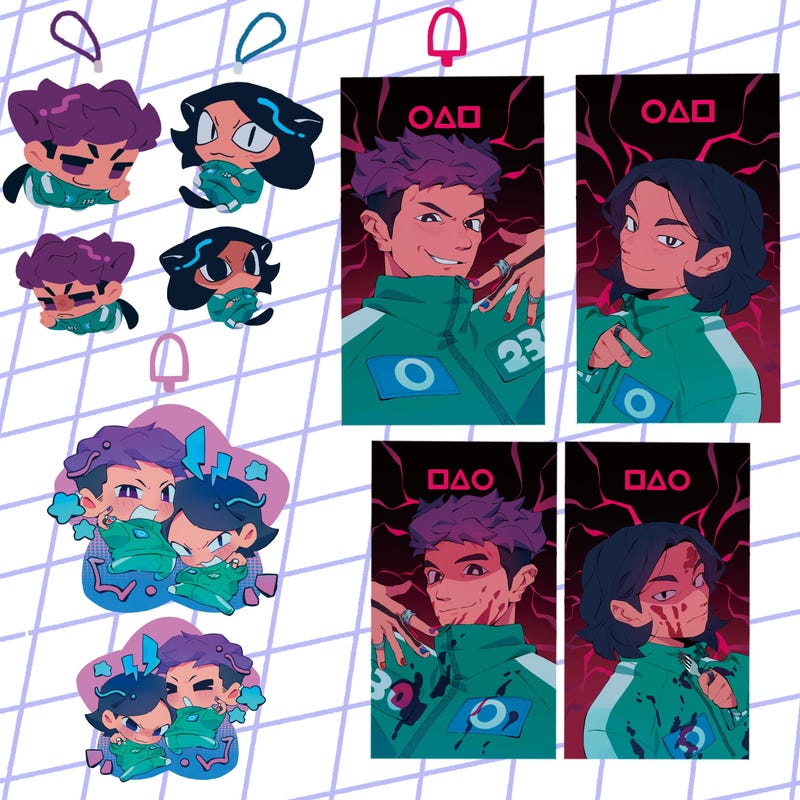 Thanos Squidgame Cross Necklace - Etsy