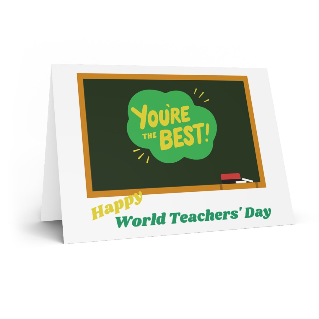 Happy World Teachers' Day Greeting Card Design 2 - Etsy