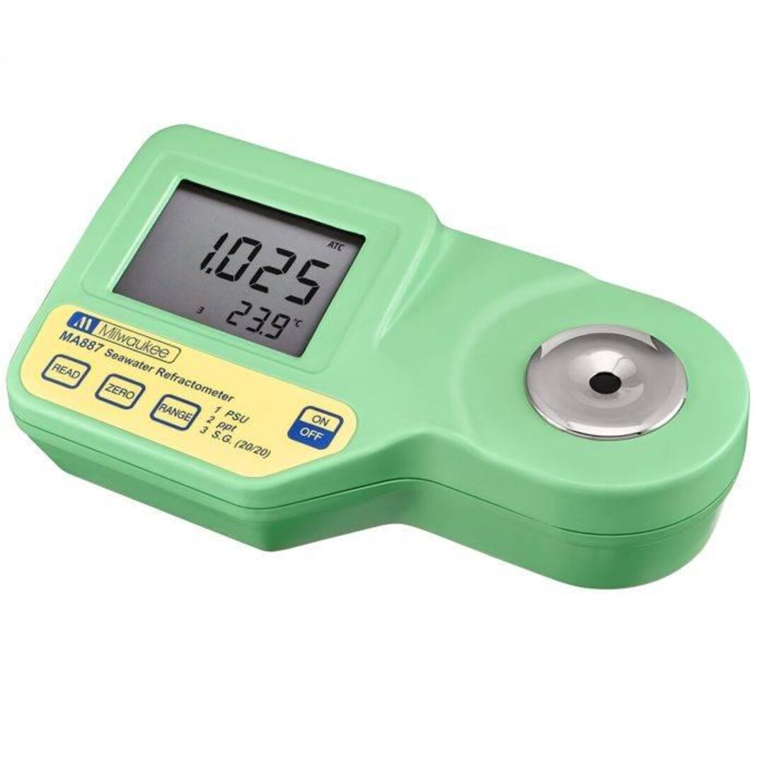 Digital Seawater Refractometer MA887 Green - Milwaukee Used for Parts ...