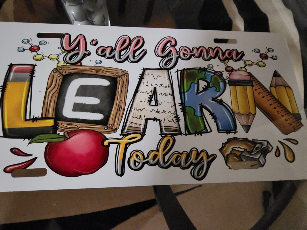 Teacher License Plate Designs (various Plates) - Etsy