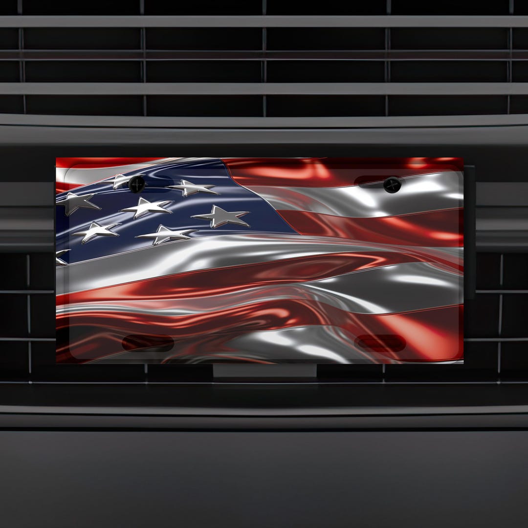American Flag License Plate Design (COUNTRY USA) - Etsy